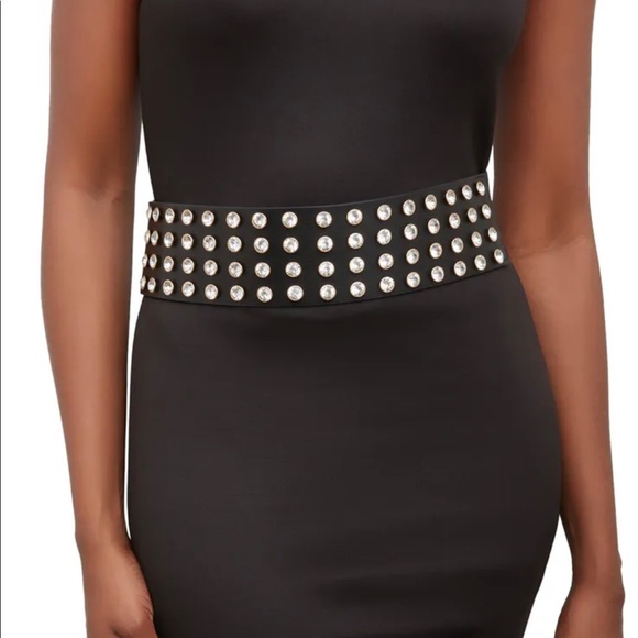 Accessories | Stretch Studded Rhinestone Belt | Poshmark